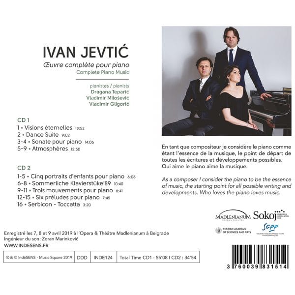 Ivan Jevtic Piano Works – Ivan Jevtic composer